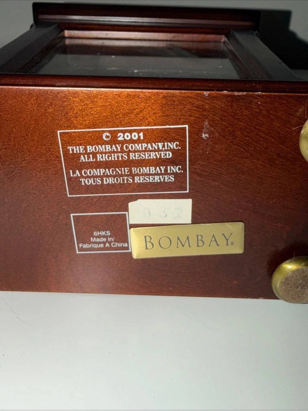 Bombay | Wall Decor | Vintage 20 Bombay Co Mahogany Mantel Clock Quartz ...